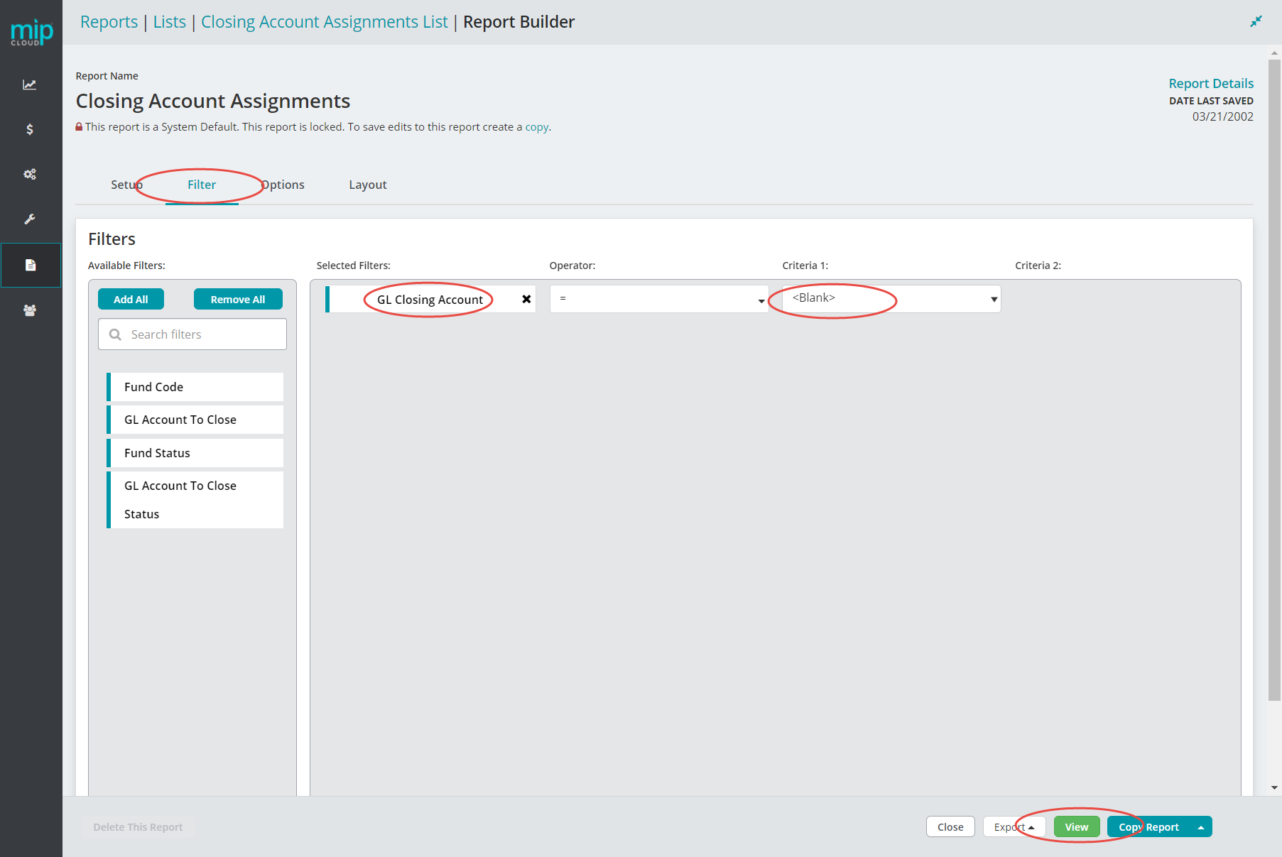 MIP Cloud - Web User Interface - Manage Closing Account Assignments ... MIP Cloud - Web User Interface - Manage Closing Account Assignments ...