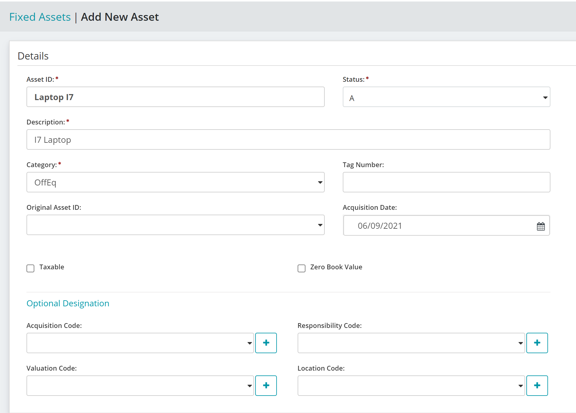 Mip Cloud Web User Interface Setting Up Fixed Assets Module And Assets Knowledgebase Home